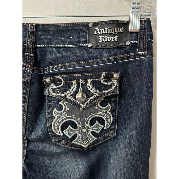 Antique Rivet | Jeans | Antique Rivet Jeans Flair Leg Size 32 Blue ...